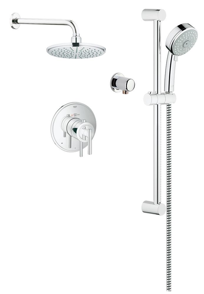 GROHE Grohtherm 1000 Timeless THM Dual Function Shower Kit — Niagara ...